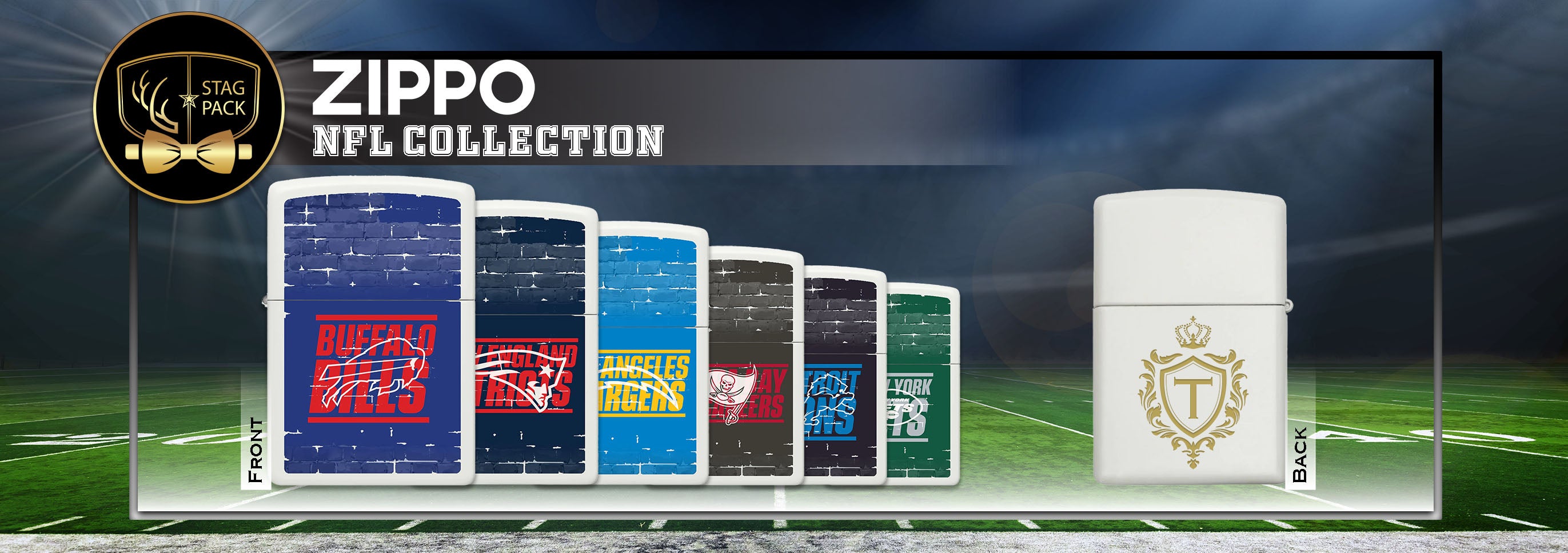 NFL Zippo: Solo Zippo - Stag Pack